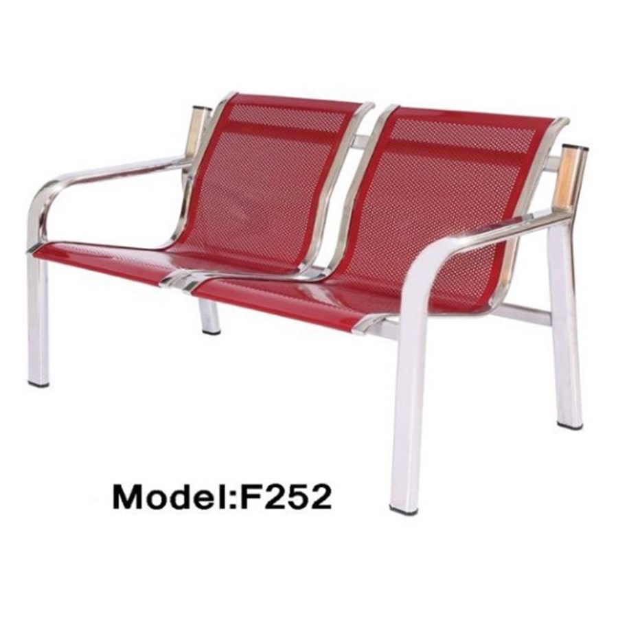 صندلی انتظار فرودگاهی دو نفره شفق F252 - فروشگاه مبلمان اداری گلدچوب